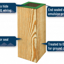 Laminated Hollow YPT Timber Columns | CC Lumber Company