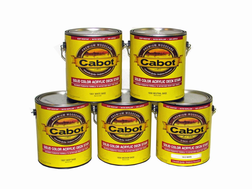 Cabot® Solid Color Acrylic Deck Stain (1800 Series) | Capitol City Lumber