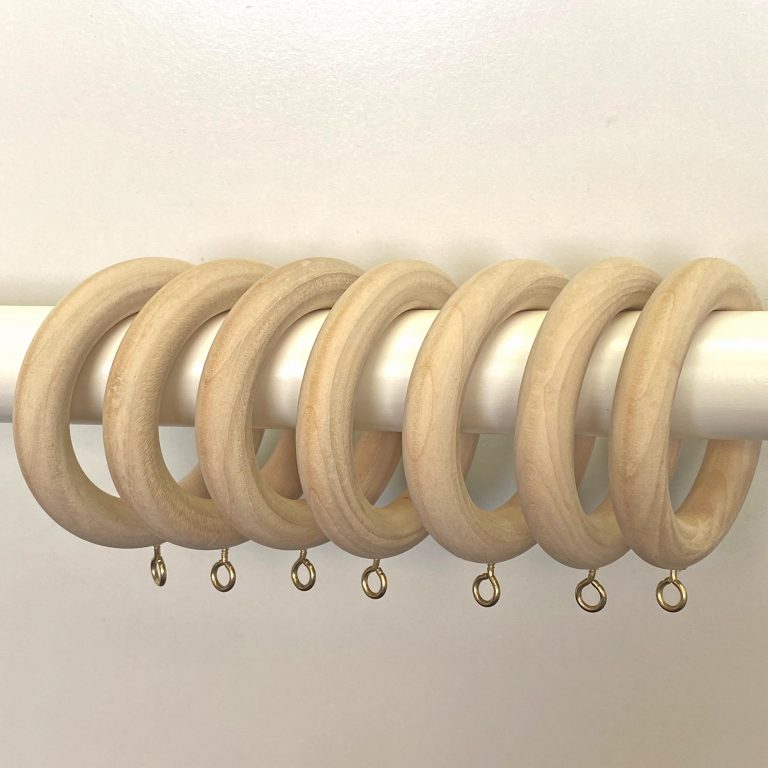 Unfinished Wooden Drapery Rings | Capitol City Lumber