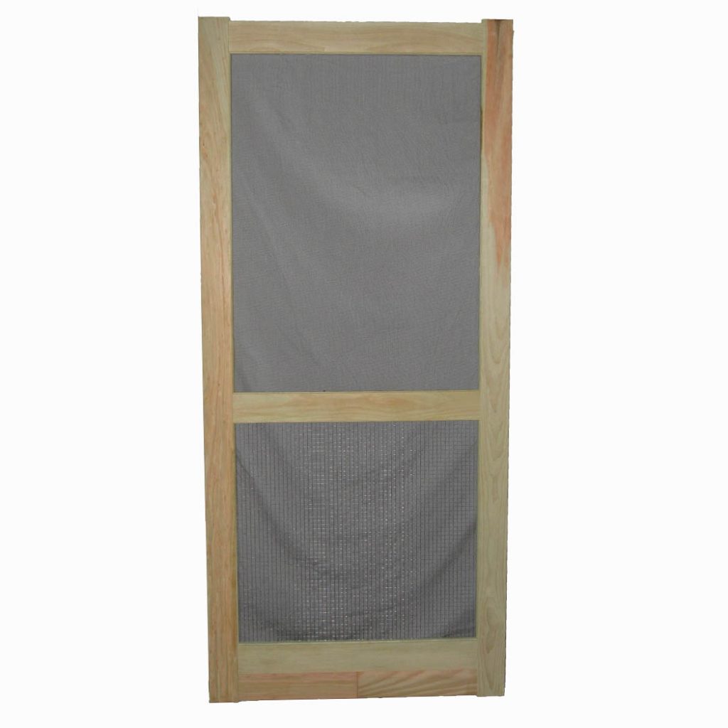 Paul Argoe Style 100 W. Pine Treated Screen Door with Hardware Cloth ...