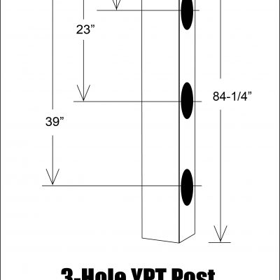 Split-Rail Treated Posts, 3 Hole | Capitol City Lumber