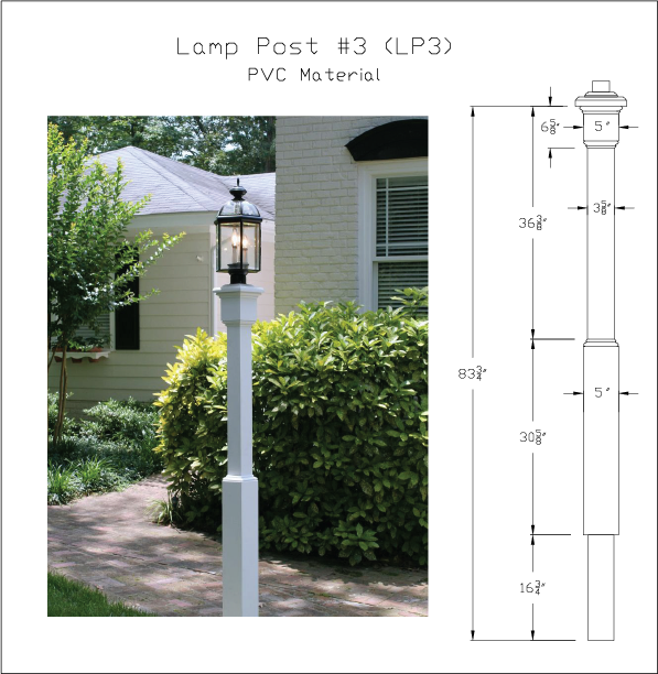 PVC Lamp Posts | Capitol City Lumber