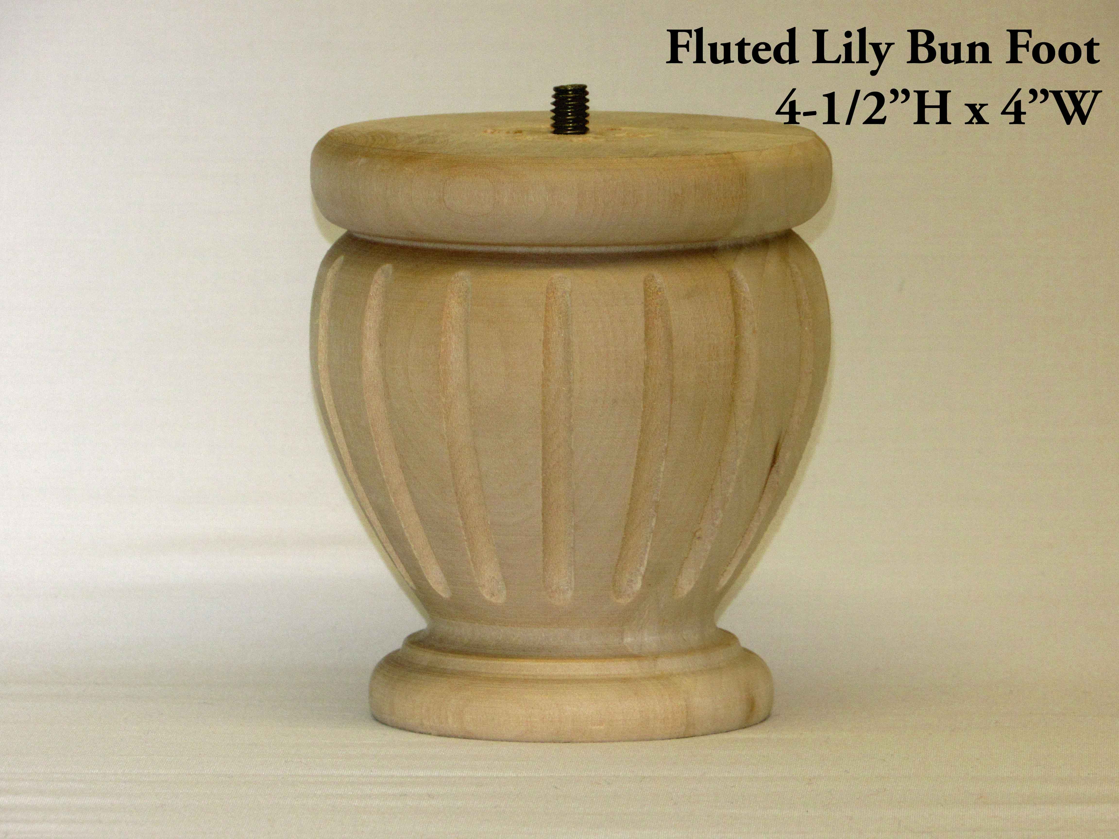 Lily Fluted Bun Foot | Capitol City Lumber