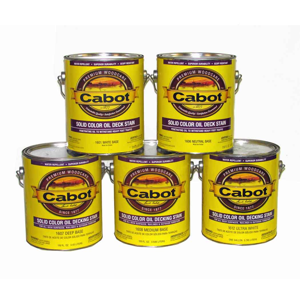 Cabot® Solid Color Oil Deck Stain (1600 Series) | Capitol City Lumber