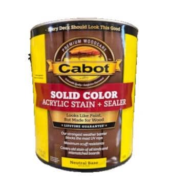 Cabot Solid Color Acrylic Deck Stain (1800 Series) | Capitol City Lumber