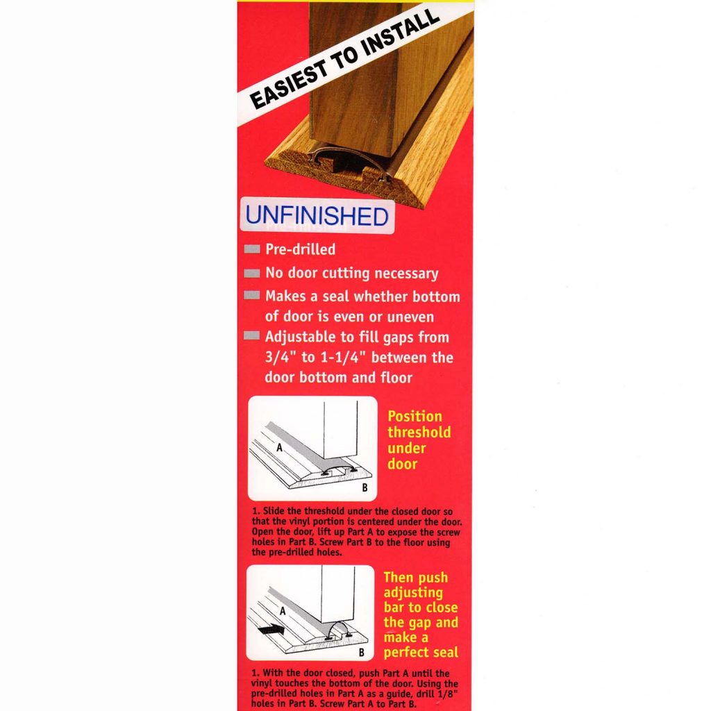 Adjustable Height Threshold | Capitol City Lumber