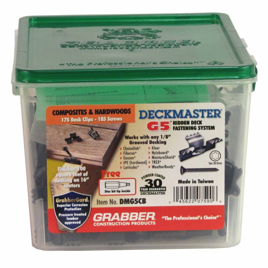Deckmaster G5 Hidden Deck Fastening System | Capitol City Lumber