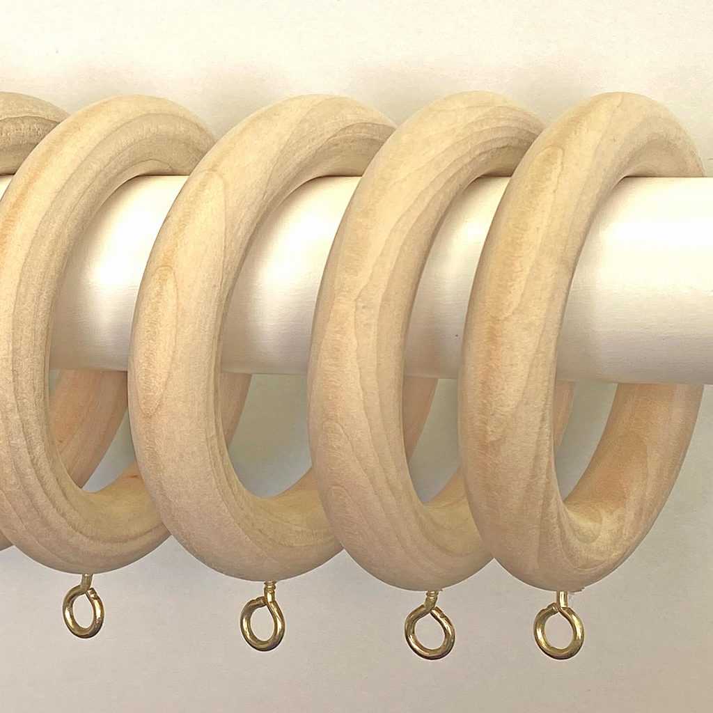 Unfinished Wooden Drapery Rings | Capitol City Lumber