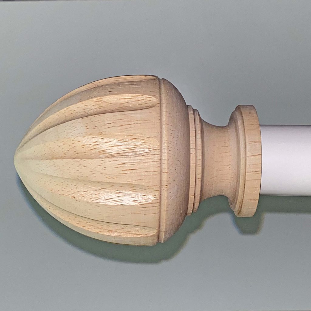 Unfinished Wooden Acorn Finial (pair) | Capitol City Lumber