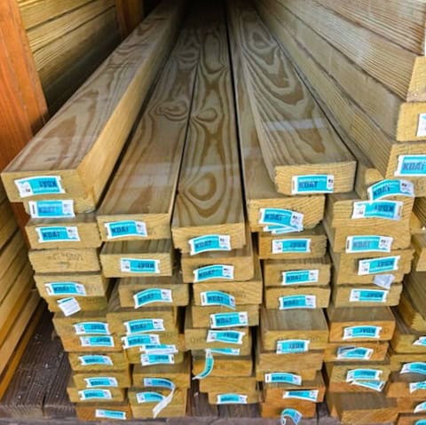 Clear KDAT Treated Lumber | Capitol City Lumber